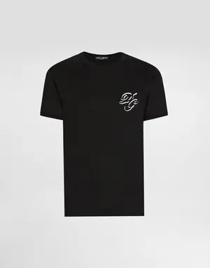 Dolce & Gabbana Cotton T-shirt With Embroidery