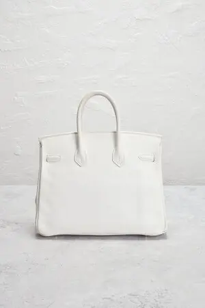 Hermès Epsom Birkin 25 Handbag - White