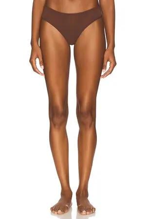 SKIMS Fits Everybody Thong In Neutral - Cocoa