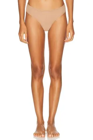 SKIMS Fits Everybody Thong In Neutral - Sienna
