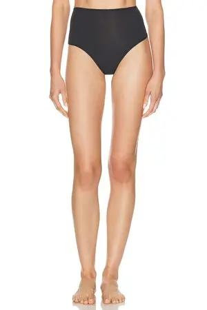 SKIMS Fits Everybody High Waisted Thong In Black - Onyx