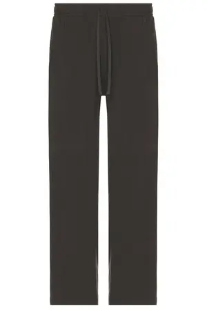 SKIMS Jersey Straight Pant In Charcoal - Ash