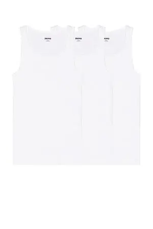 SKIMS Cotton Rib Tank 3-pack - Chalk