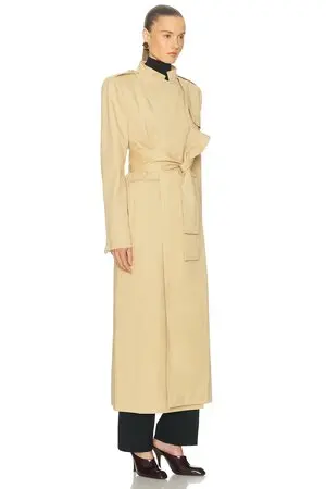 Khaite Maxwell Tan Coat