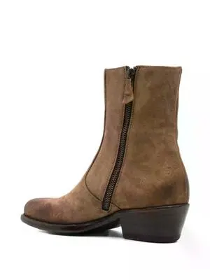 ERALDO 45mm Zip-detail Suede Boots