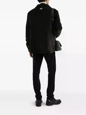 Dolce & Gabbana Corduroy Trousers With Logo Plaque