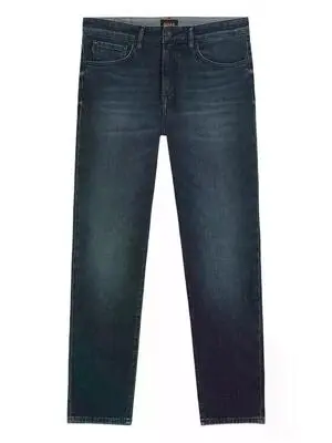 BOSS Leather-patch Jeans