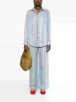 Maison Labiche Oudin Striped Wide-leg Trousers