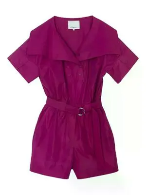 3.1 Phillip Lim Wide-collar Belted Jumpsuit - Pink