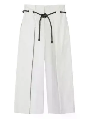 3.1 Phillip Lim Pleated Drawstring Trousers - White