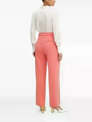 BOSS Tie-waist Straight Leg Trousers