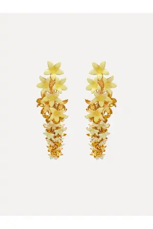 Oscar De La Renta Foxglove Earrings - Pink
