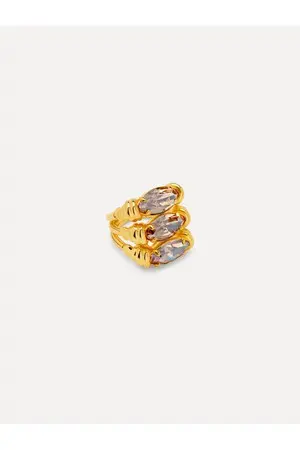 Oscar De La Renta Triple Navette Ring - Gold