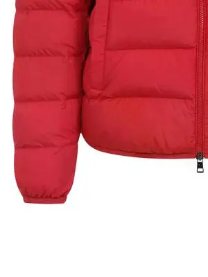 Moncler Montbrocq Hooded Quilted Down Jacket - Red