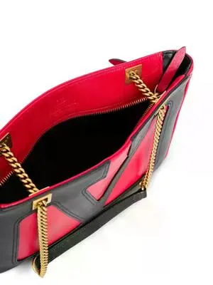 Valentino Garavani V-logo Chain Tote Bag - Red