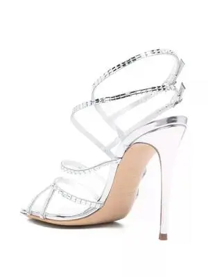 Casadei 80mm Starsway Cage Crystal-embellished Stiletto Pumps
