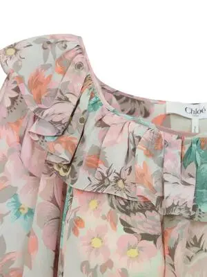 Chloé Floral-print Mini Dress