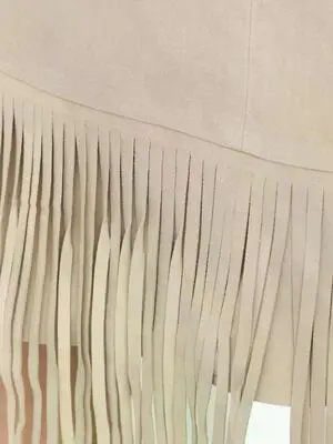 BRUUNS BAZAAR Fringe Suede Skirt