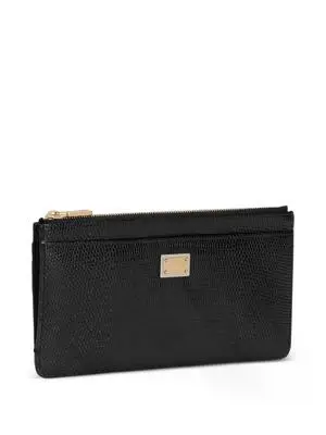Dolce & Gabbana Zip-top Leather Wallet