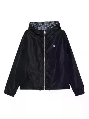 Fendi Logo-plaque Hooded Jacket
