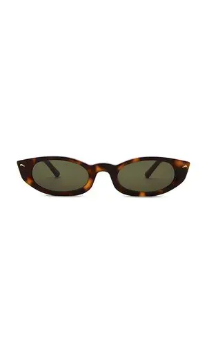 LUV LOU X Whitney Port The Tortue Sunglasses - Tort & Khaki Mono