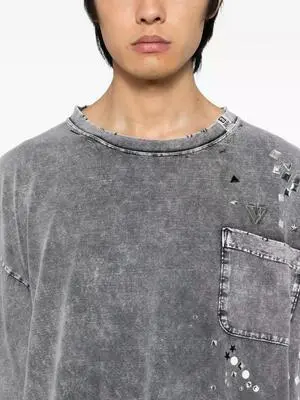 Mihara Yasuhiro Geometric-embellished T-shirt