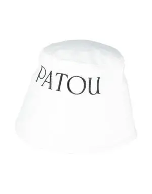PATOU Cotton Gabardine Bucket Hat - White