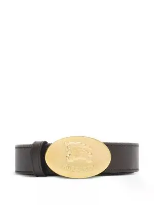 Burberry Reversible Check Leather Belt - Brown