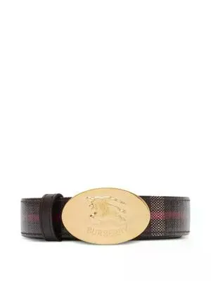 Burberry Reversible Check Leather Belt