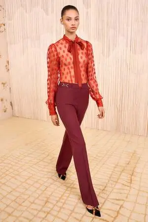 Ulla Johnson Quartier Mid-rise Pants - Bordeaux