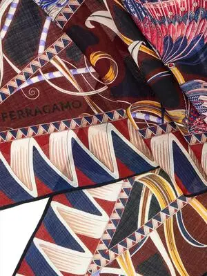 FERRAGAMO Floral-print Scarf