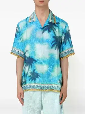 Casablanca Palm-tree Mosaic Shirt