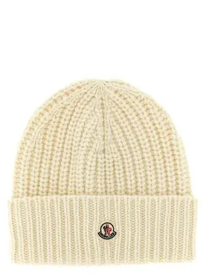 Moncler Wool And Cashmere Beanie - White
