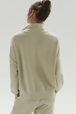 Varley Hawley Half-zip Sweatshirt - Shadow Marle