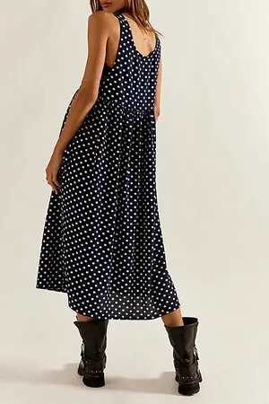 Free People Polka Dot Midi Dress