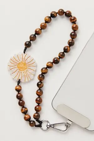 SOLAR ECLIPSE Bracelet Phone Chain - Daisy Gemstone