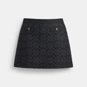 COACH Signature Knit Mini Skirt
