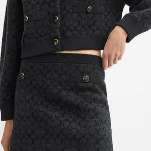 COACH Signature Knit Mini Skirt