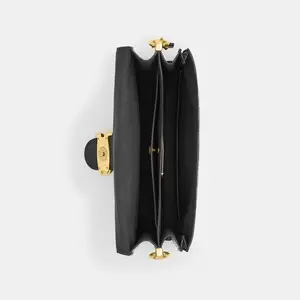 COACH Chain Tabby Shoulder Bag With Quilting - Brass/black