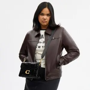 COACH Chain Tabby Shoulder Bag With Quilting - Brass/black
