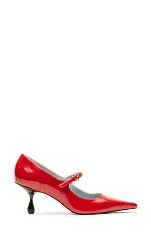 FRANCES VALENTINE Naomi Pointed Toe Mary Jane Pump - Red