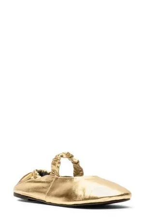 FRANCES VALENTINE Eloise Leather Ballet Flats - Platino