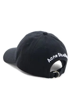 Acne Studios Carliy Embroidered Logo Baseball Cap