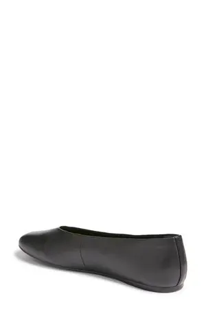 Nordstrom Maddox Leather Ballet Flats - Black