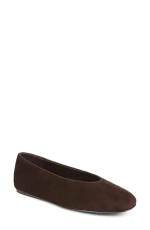 Nordstrom Maddox Leather Ballet Flats - Brown Chicory