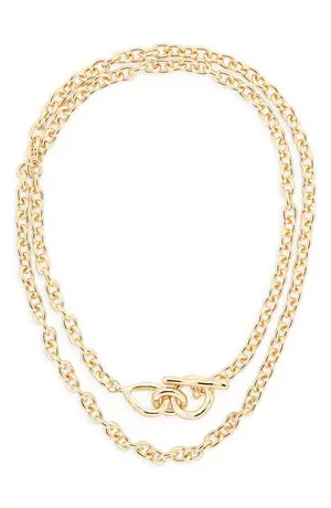 Nordstrom Toggle Closure Oval Link Chain Necklace