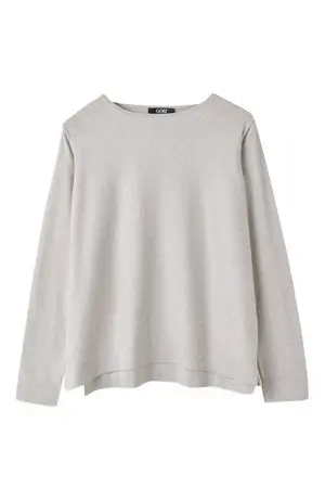 Gobi Cashmere Boatneck Sweater In Cotton, Silk, And Cashmere Blend - Wind Chime