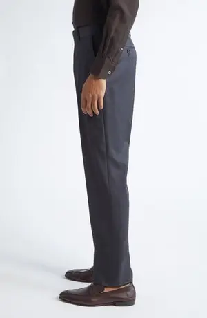 Zegna Centoventimila Wool Trousers - Dark Grey