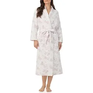 Eileen West Quilted Ballet Robe - Rosebud Print
