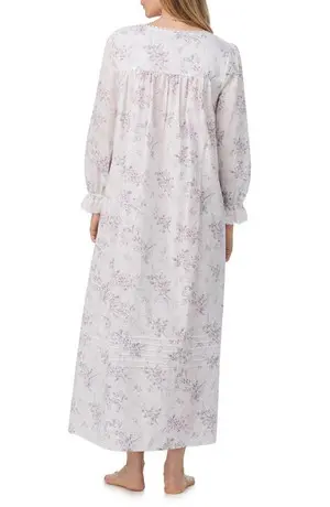 Eileen West Long Sleeve Cotton Lawn Nightgown - Rosbudpt